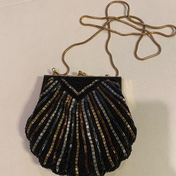 Bags | Vintage Beaded Clamshell Purse | Poshmark